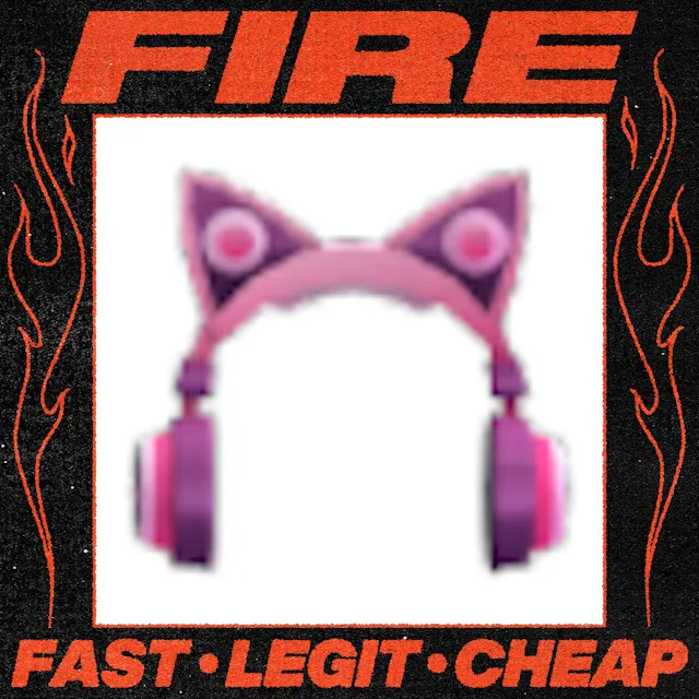 Pink Cat Ear Headphones - Adopt Me Game Item - Gameflip
