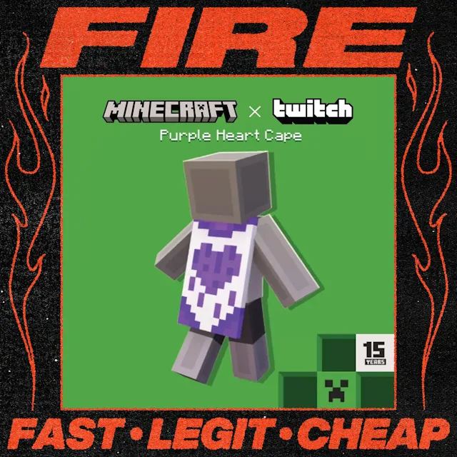 Minecraft Twitch Cape Instant Code - ไอเทมในเกม - Gameflip