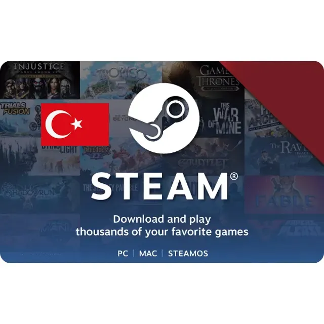 $5.00 USD (205 TL) Steam Turkey TUR - Steam Gift Card - Gameflip