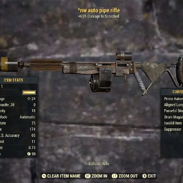 NW Pipe Rifle - Fallout 76 Game Item - Gameflip