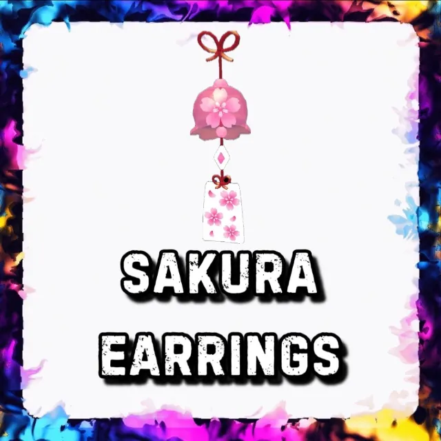SAKURA EARRINGS ADOPT ME - Adopt Me Game Item - Gameflip