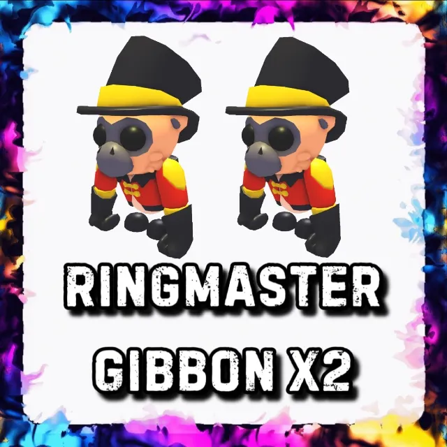 RINGMASTER GIBBON x2 ADOPT ME - Adopt Me Game Item - Gameflip