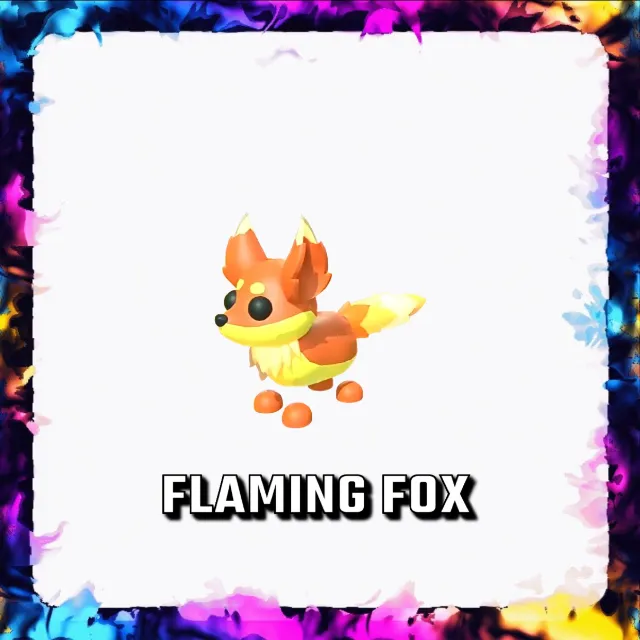 FLAMING FOX ADOPT ME - Adopt Me Game Item - Gameflip