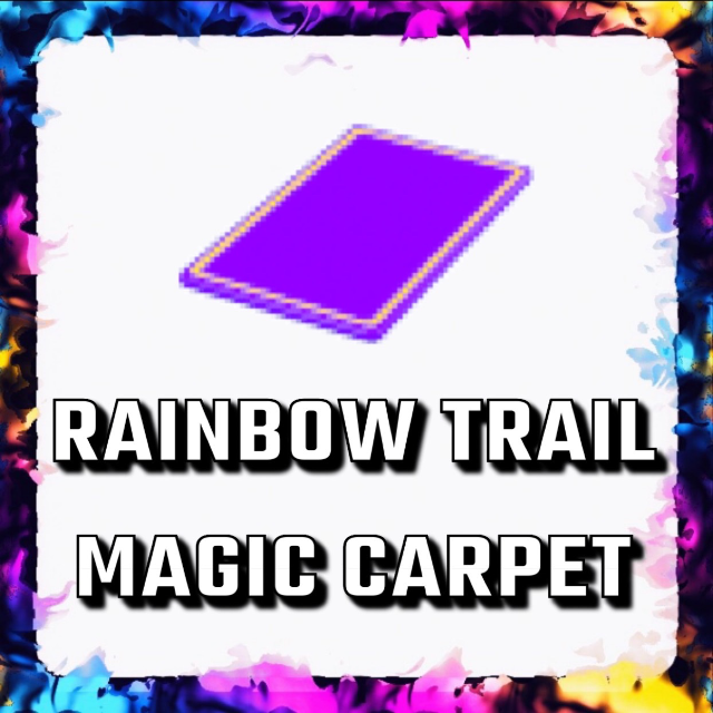 RAINBOW TRAIL MAGIC CARPET ADOPT ME - Adopt Me Game Item - Gameflip