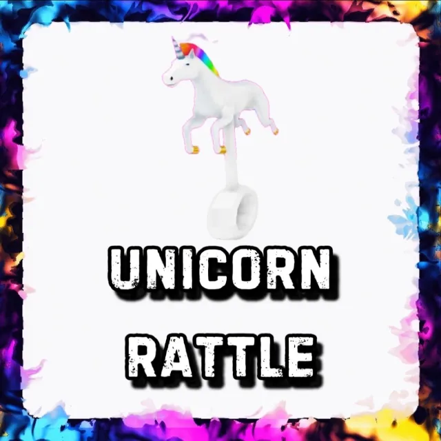 UNICORN RATTLE ADOPT ME - Adopt Me Game Item - Gameflip