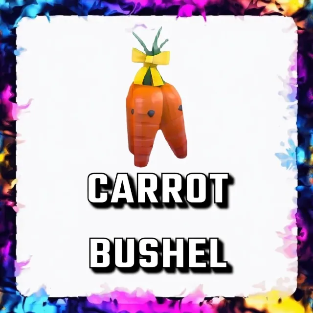 CARROT BUSHEL ADOPT ME - Adopt Me Game Item - Gameflip
