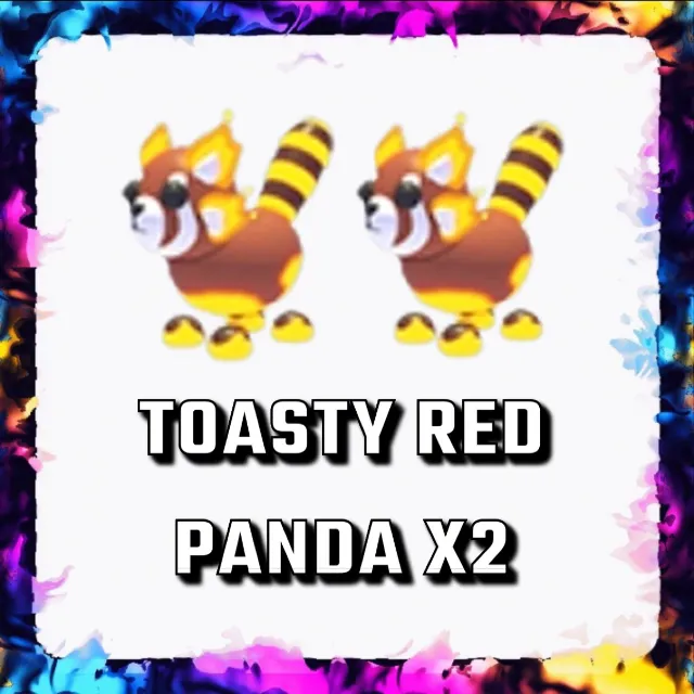 TOASTY RED PANDA x2 ADOPT ME - Adopt Me Game Item - Gameflip