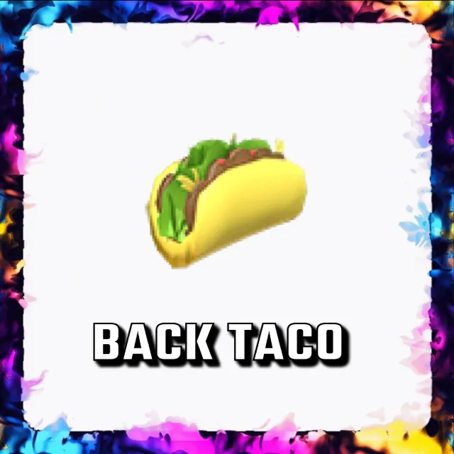 BACK TACO ADOPT ME - Roblox Game Items - Gameflip