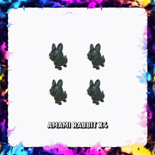 Bundle | AMAMI RABBIT X4 ADOPT ME - Game Items - Gameflip