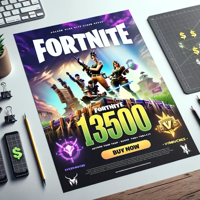 13,500 V-Bucks - Epic Games - Fortnite Game Item - Gameflip