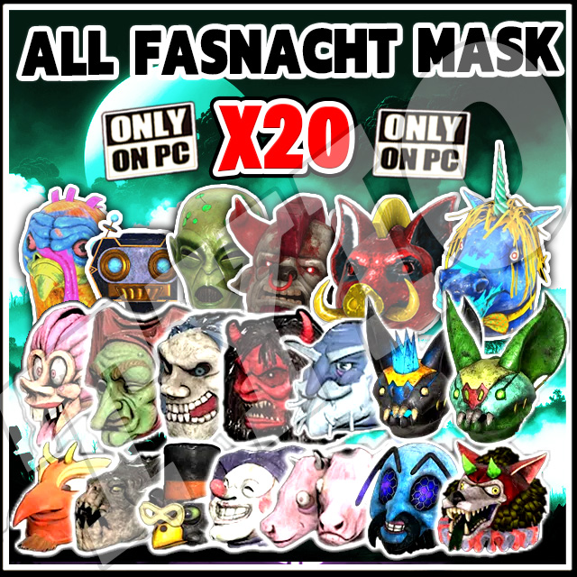 FASNACHT GLOWING MASK - Fallout 76 Game Item - Gameflip