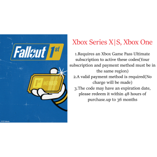 Fallout 1st - 1 month subscription - Xbox Series X|S, Xbox One - XBox ...
