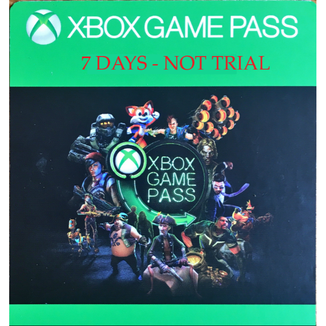 Xbox Game Pass 7 Days - NOT TRIAL - Xbox Live Gold Gift Cards - Gameflip
