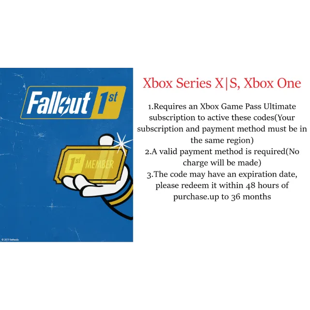 Fallout 1st - 1 month subscription - Xbox Series X|S, Xbox One - XBox ...