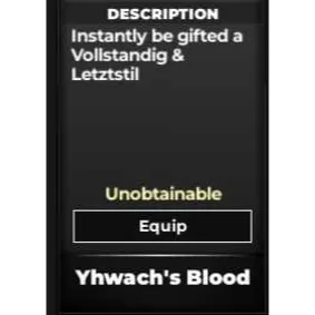 Yhwach Blood - Type Soul - Type Soul Game Item - Gameflip
