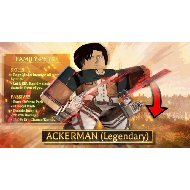 ACKERMAN FAMILY - AOTR - Attack on Titan Revolution Game Item - Gameflip