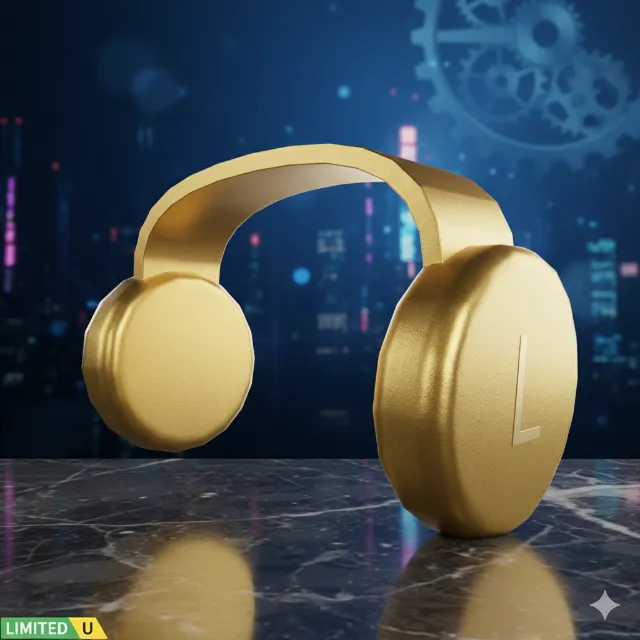 Gold Clockwork Headphones | GCWHP | LIMITEDU | ROBLOX - Roblox Game ...