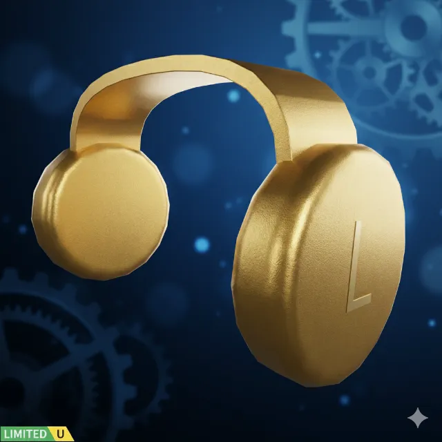 Gold Clockwork Headphones | GCWHP | LIMITEDU | ROBLOX - Roblox Game ...