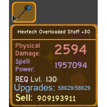 Gear | Hextech Overloaded Staff - Roblox Game Items - Gameflip