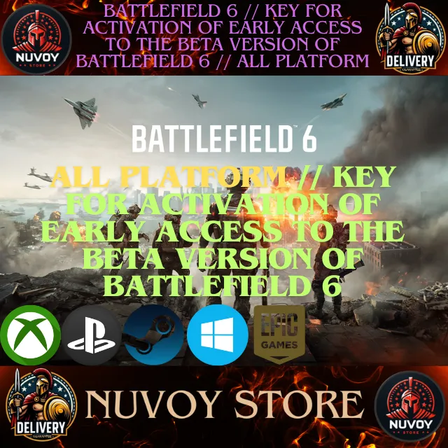 BATTLEFIELD 6 // Key for ACTIVATION of EARLY ACCESS to the Beta Version ...