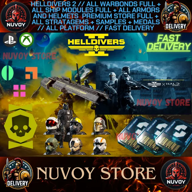 HELLDIVERS 2 // All Modules + All Armors + All Helmets + All Stratagems ...