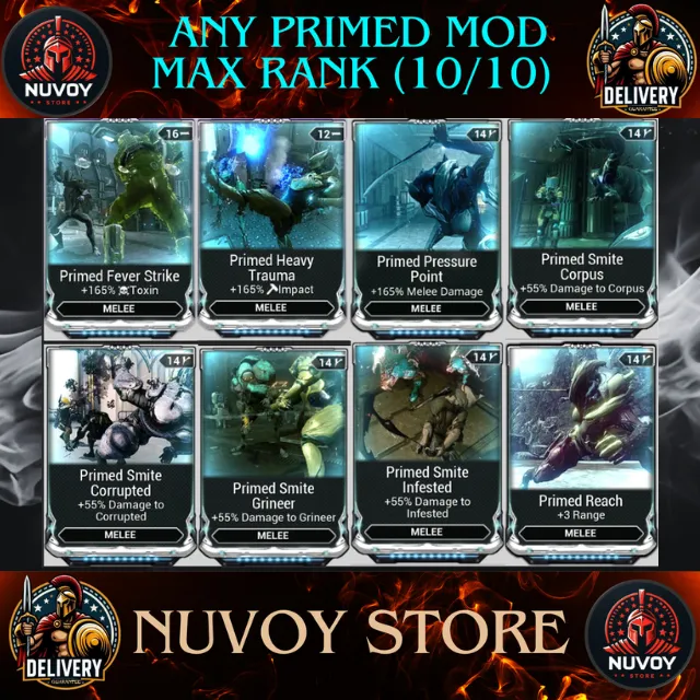 Any Primed Mod Max Rank (1 Unit) // All Platform - Warframe Game Item ...