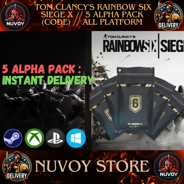 Tom Clancy's Rainbow Six Siege X // 5 Alpha Pack (CODE) // All platform ...