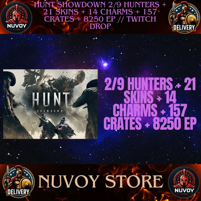 Hunt: Showdown 1896 Twitch Drop ALL PLATFORM // 2/9 HUNTERS + 21 SKINS ...
