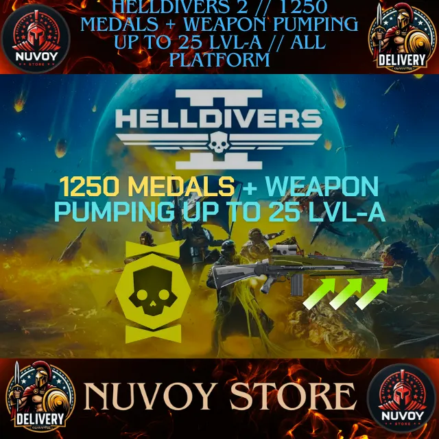 HELLDIVERS 2 // 1250 MEDALS + SAMPLES + WEAPON PUMPING / farm super fast // all Platform ...
