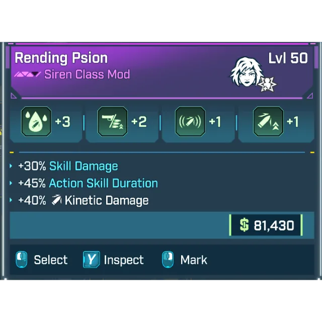 BL4 Rending Psion siren bleed class mod - Borderlands 3 - PC Game Item ...