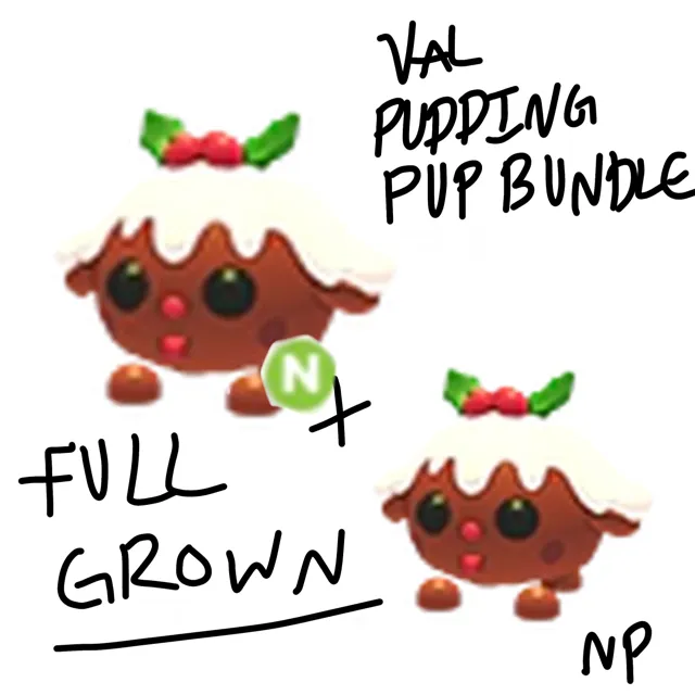 Pudding pup bundle - Adopt Me Game Item - Gameflip