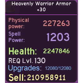 Gear | Heavenly Warrior Armor - Game Items - Gameflip
