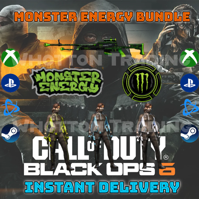 Call of Duty Black Ops 6 Monster Energy Full Set12 Codes 1.5 hours 2XP ...