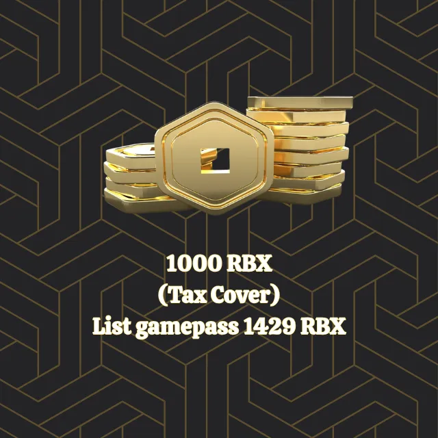 Currency - 1000 RB VIA GAMEPASS TAX COVERED (1429 GAMEPASS) - Roblox ...