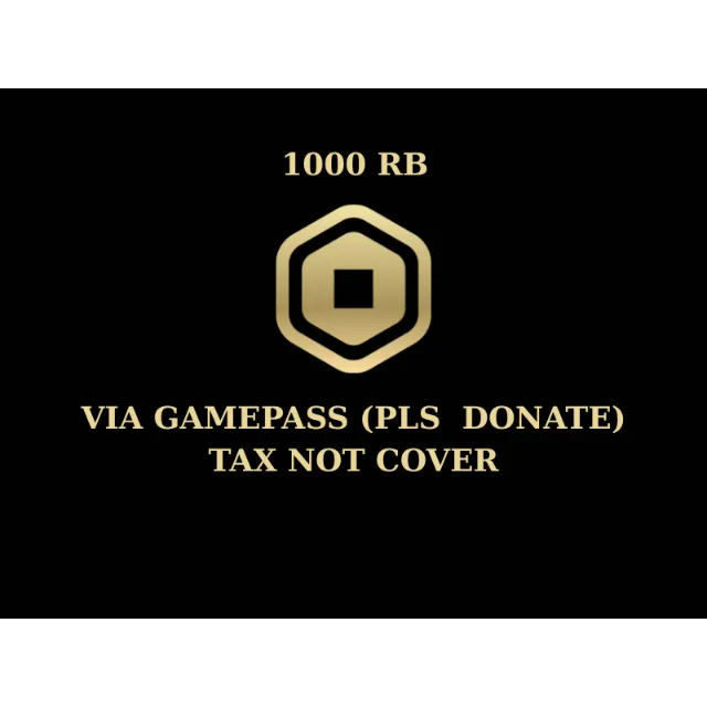 1000 RBX | Currency | Via Gamepass (Pls Donate) - TAX NOT COVER ...