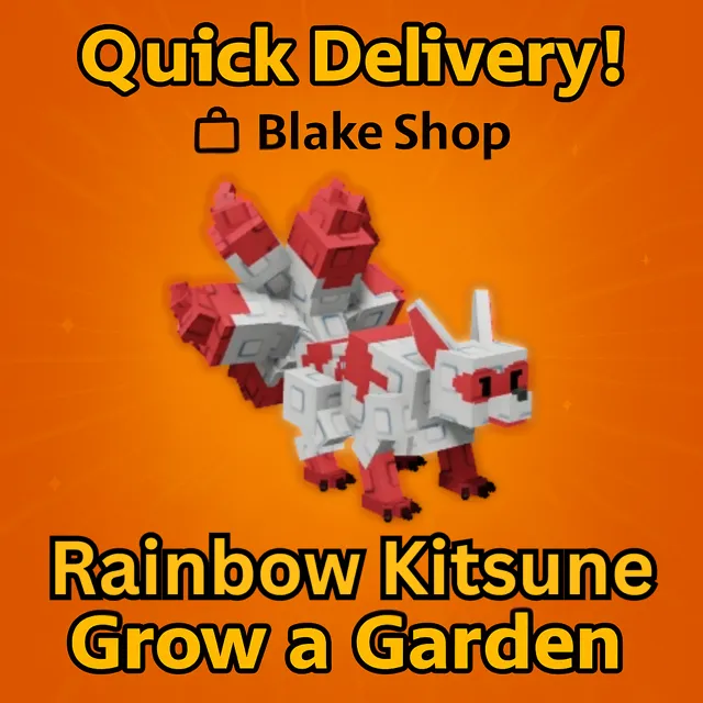Rainbow Kitsune - Grow a Garden Game Item - Gameflip