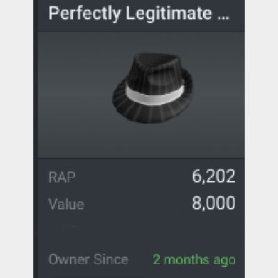 Perfectly Legitimate Fedora - Game Items - Gameflip