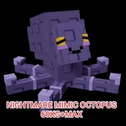 Huge Nightmare Mimic Octopus 15s Cd No Toy - Grow a Garden Game Item ...