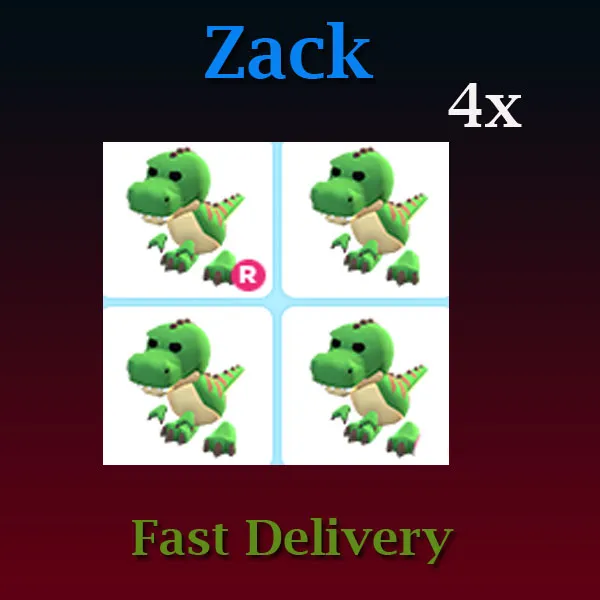 4X T-Rex - Adopt Me Game Item - Gameflip