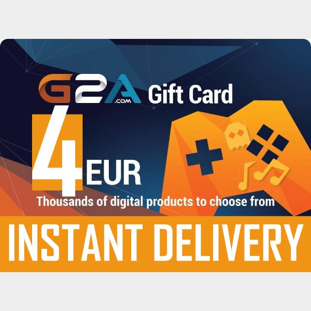 4 EUR G2A Gift Card Key GLOBAL 🔑 Region Free 🔑 Instant Delivery 🔑 ...
