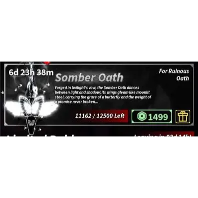 Somber Oath [Rod Skin - Fisch] - Fisch Game Item - Gameflip