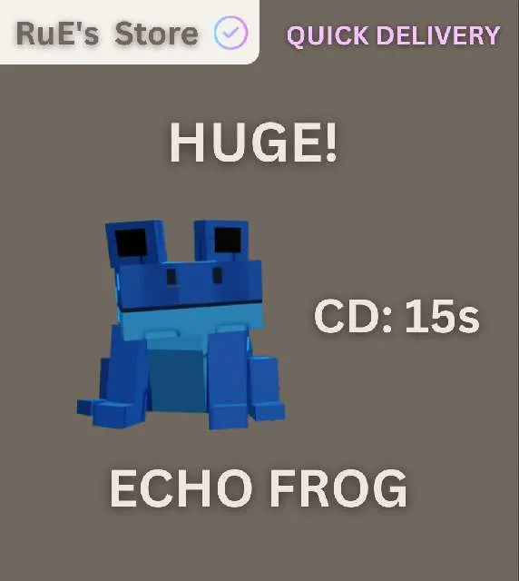 HUGE ECHO FROG (15SEC CD) - Grow a Garden Game Item - Gameflip