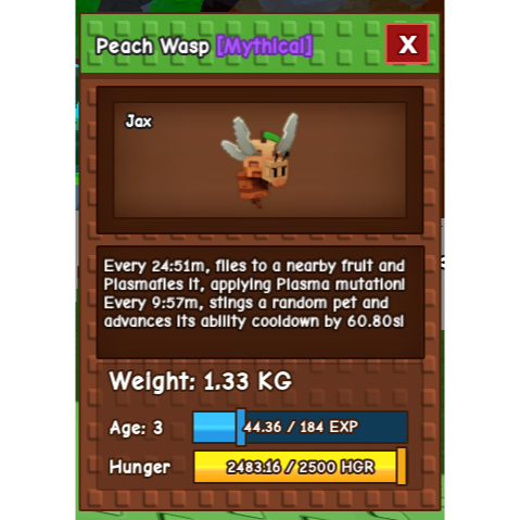 4x bundle , apple gazelle , lemon lion , peach wasp , green bean - grow ...