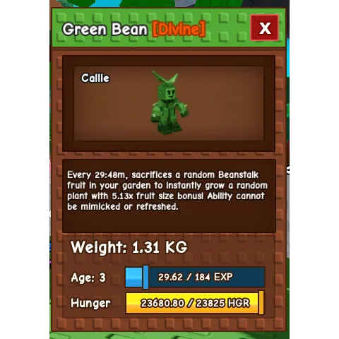 4x bundle , apple gazelle , lemon lion , peach wasp , green bean - grow ...