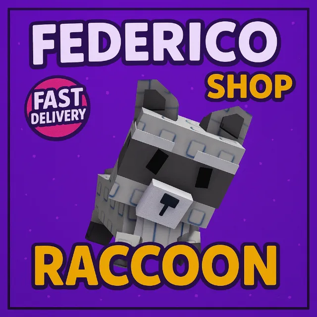 Huge Racoon - Grow a Garden Game Item - Gameflip