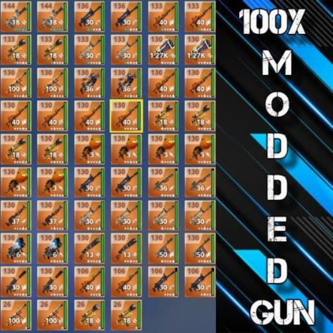 100x Modded Weapons - Game Items - Gameflip