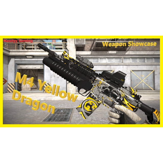 BLACK SQUAD - M4 Custom GL Dragon Yellow + 2 Welcome package - Steam ...
