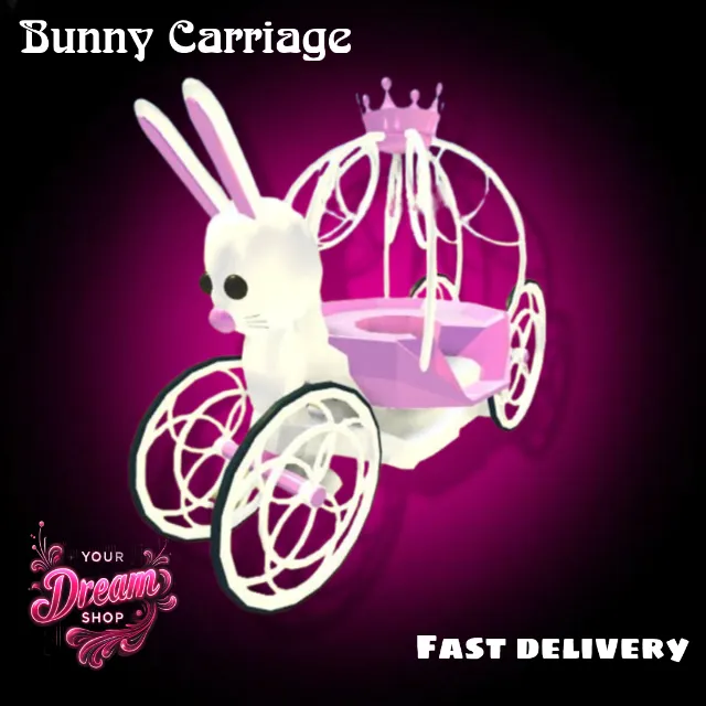 Bunny Carriage - Adopt Me Game Item - Gameflip
