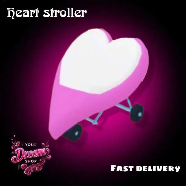 Heart stroller - Adopt Me Game Item - Gameflip