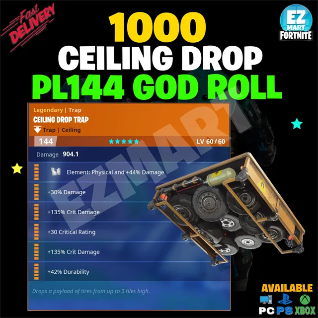 1,000x Ceiling Drop Traps PL144 - Fortnite Game Items - Gameflip